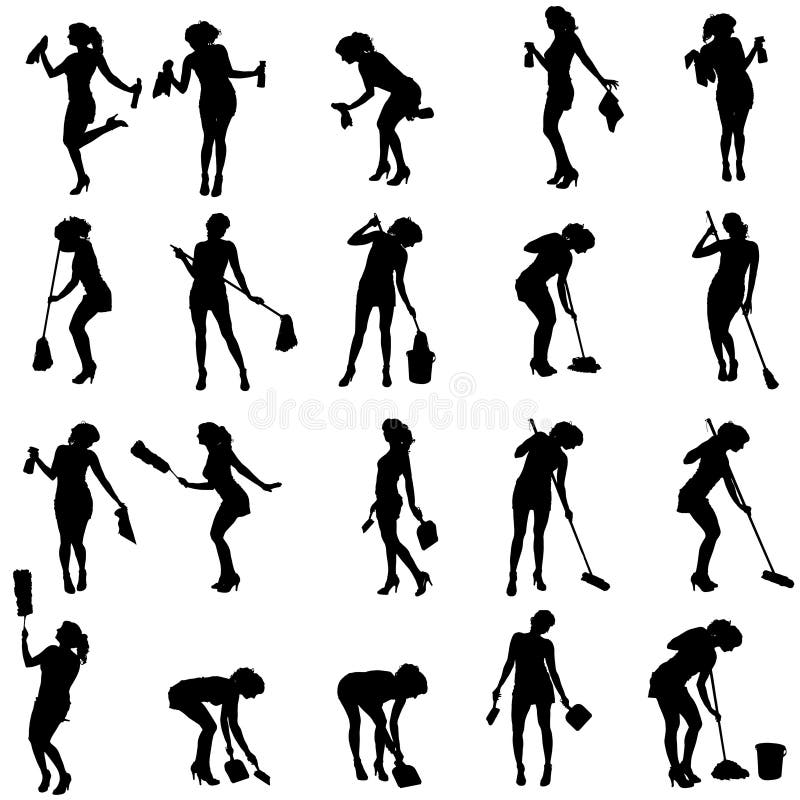 House Cleaning Silhouette