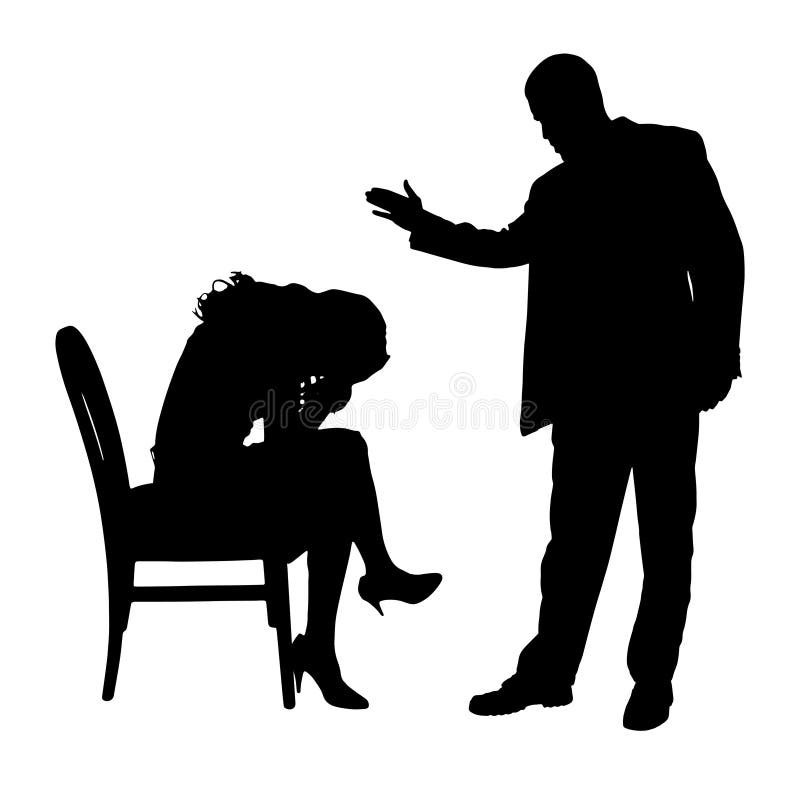 Man Yelling Silhouette