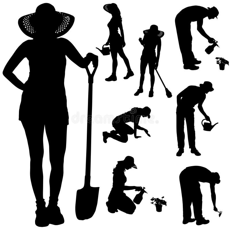 Gardening Silhouette Trio