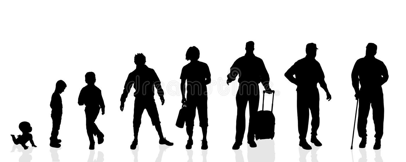 Vector Silhouette Generation Men Stock Illustrations 509 Vector