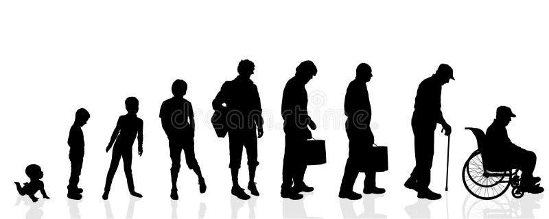 Vector Silhouette Generation Men. Stock Vector - Image: 49118834