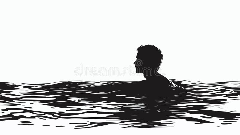 Water Pass Vector Silhouette: Professional Vector Illustration Stock ...