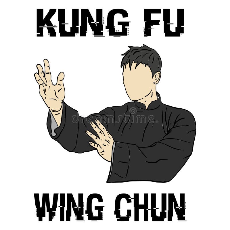 Kung Fu Wing Chun Vector Perfect for Logo or Printing Product Stock ...