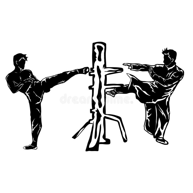 Kung Fu Wing Chun Vector Perfect for Logo or Printing Stock Vector ...