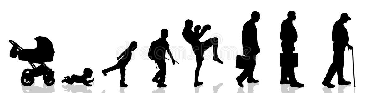 Vector Silhouette Growing Up Stock Illustrations – 319 Vector ...
