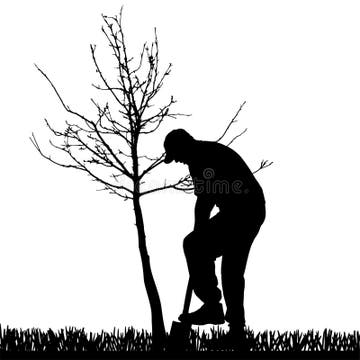 Man Digging Silhouette Stock Illustrations – 498 Man Digging Silhouette ...