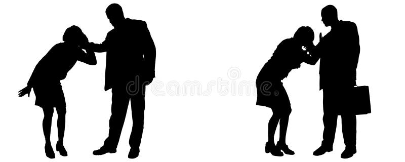 Two People Arguing Silhouette Stock Illustrations – 168 Two People ...