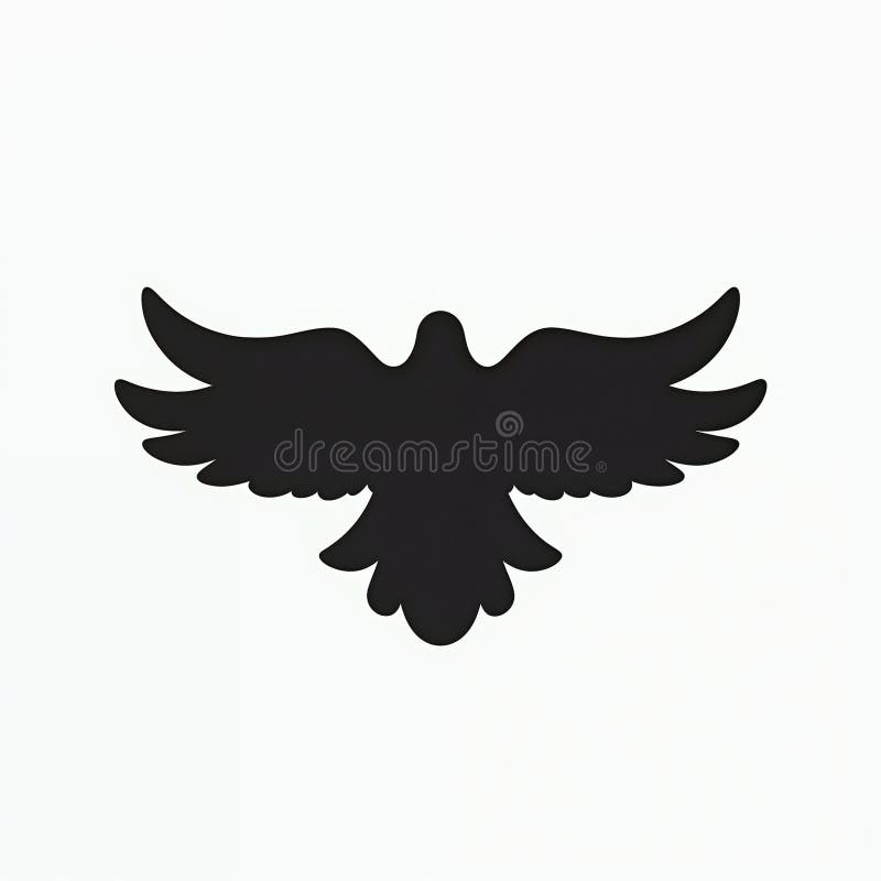 A Vector Silhouette of a Soaring Bird Stock Illustration - Illustration ...