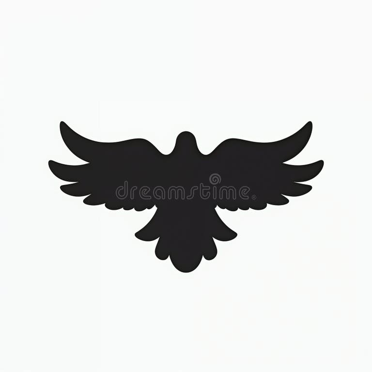A Vector Silhouette of a Soaring Bird Stock Illustration - Illustration ...