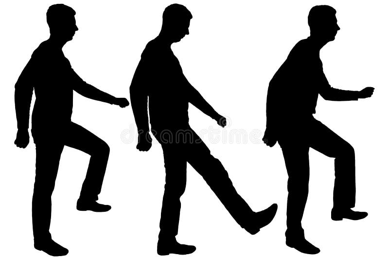 Step silhouette stock illustration. Illustration of silhouette - 1700827