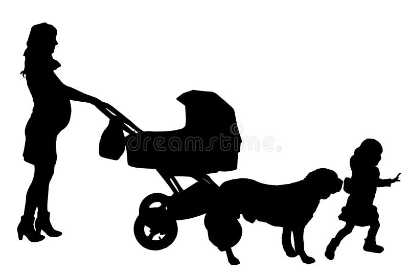 Baby Pram Silhouettes Stock Illustrations – 81 Baby Pram Silhouettes ...