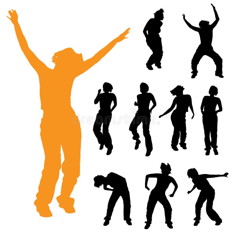 Zumba Silhouette Stock Illustrations – 457 Zumba Silhouette Stock ...