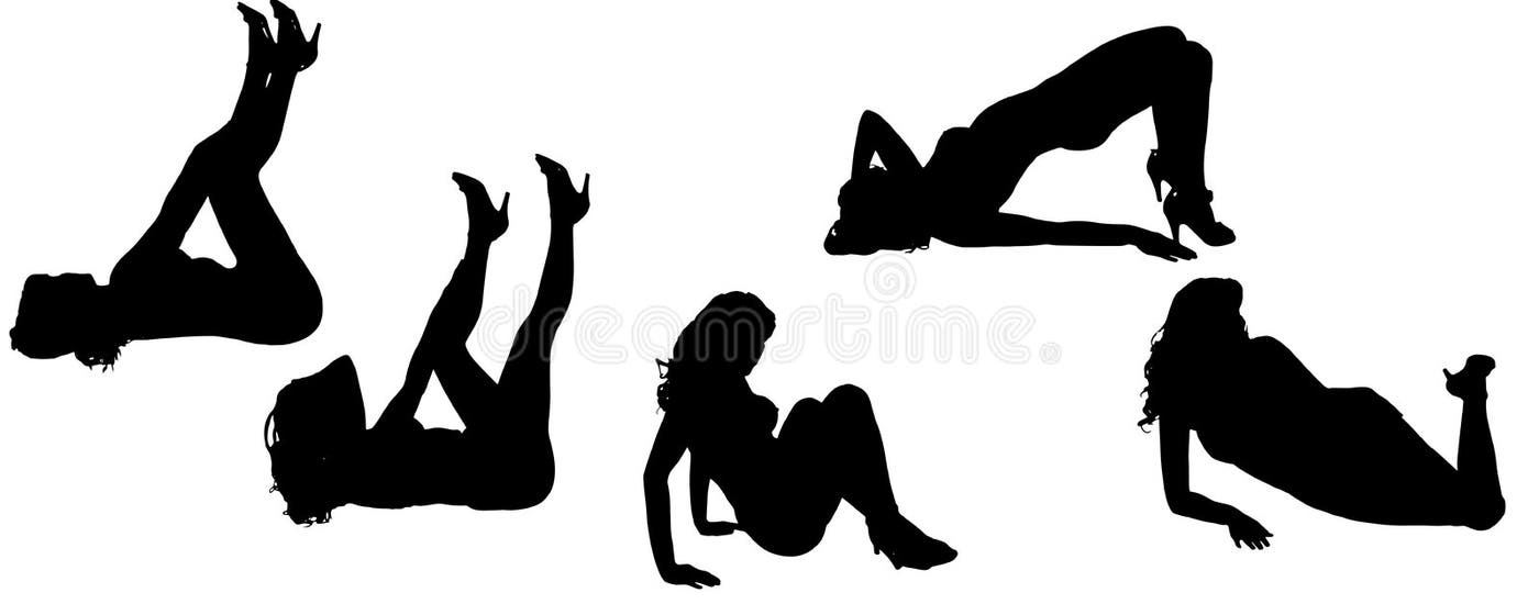 Silhouettes Naked Women Stock Illustrations 243 Silhouettes Naked