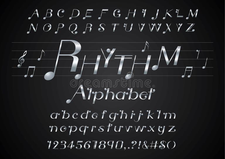 Music Font Stock Illustrations – 84,252 Music Font Stock Illustrations ...