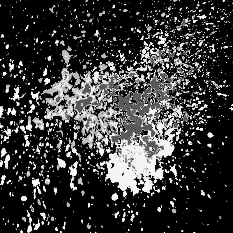 Vector Silver Paint Splash, Splatter, and Blob Shiny on White Stock ...