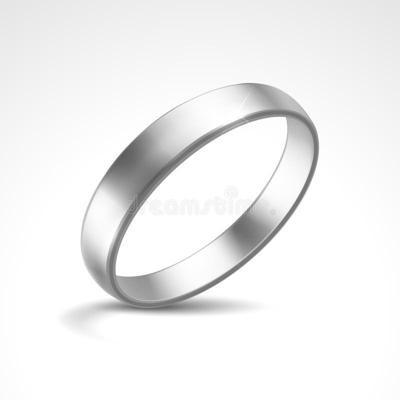 Vector Silver Ring stock vector. Illustration of engagement - 45804457