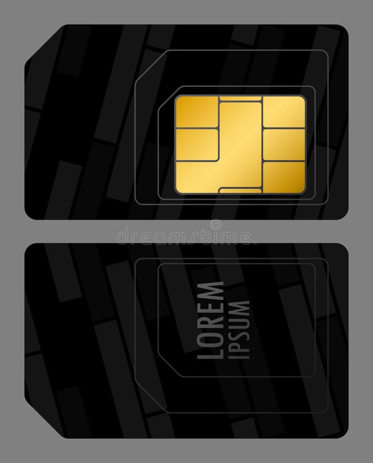 Vector Sim Card Corporate Identity Stock Vector - Illustration of ...