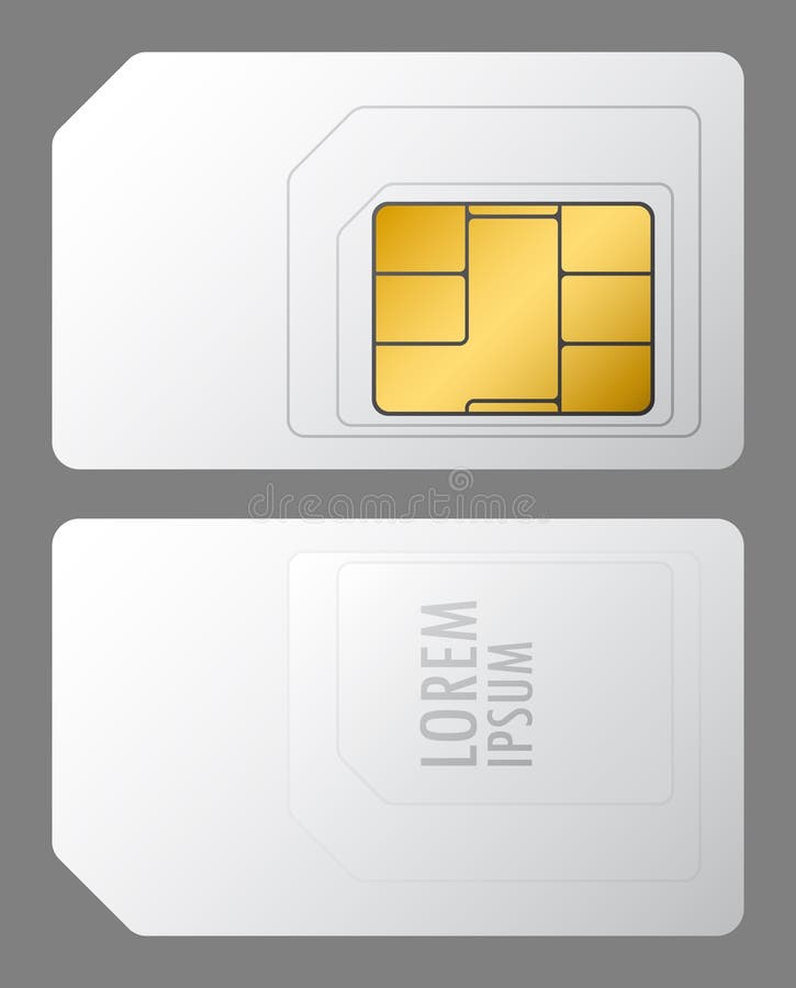 Vector sim card stock vector. Illustration of computer - 85969685