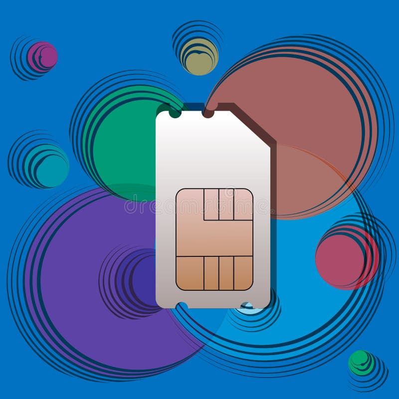 Vector SIM Cards Mobile Chip. Vector Icon Stock Illustration ...