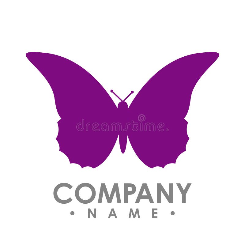 Vector Simple Abstract Butterfly. Butterfly Icon Vector Isolated Stock ...