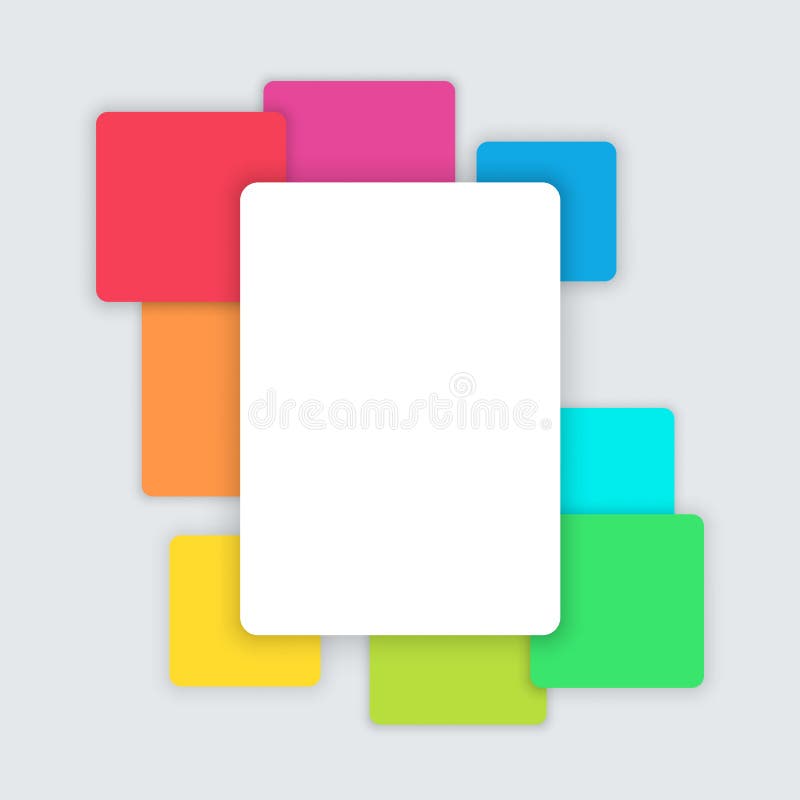 Vector Simple Background Text Box Page Template D Stock Vector ...