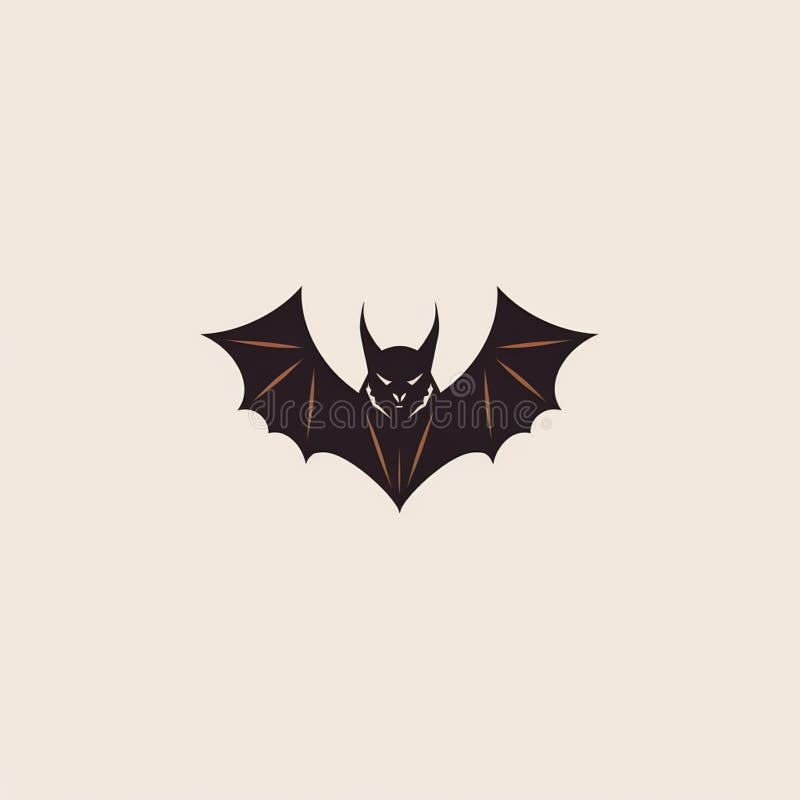 The Minimalist Bat Logo Vector Stock Illustration - Illustration of ...