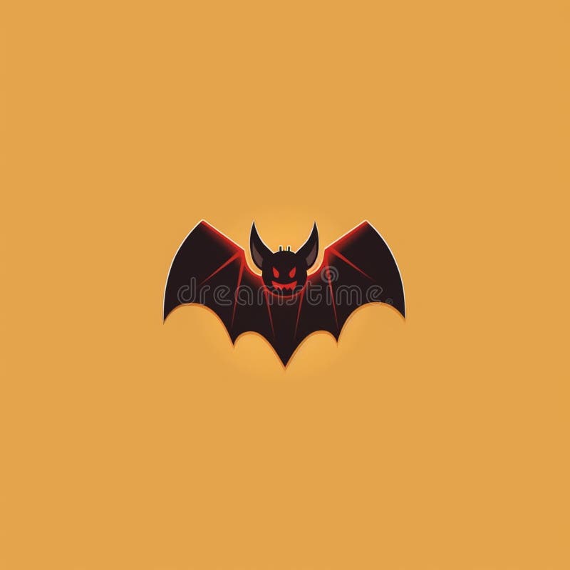 The Minimalist Bat Logo Vector Stock Illustration - Illustration of ...