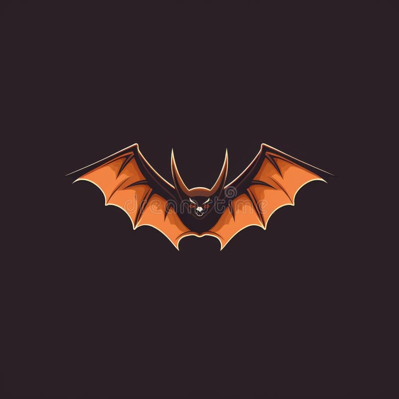 The Minimalist Bat Logo Vector Stock Illustration - Illustration of ...