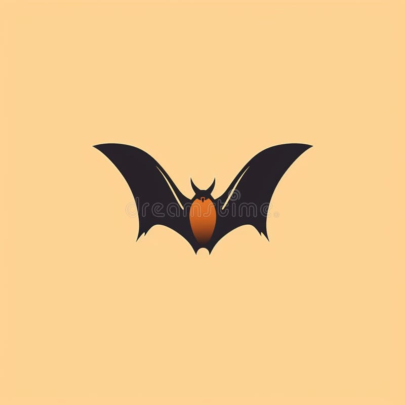 The Minimalist Bat Logo Vector Stock Illustration - Illustration of ...