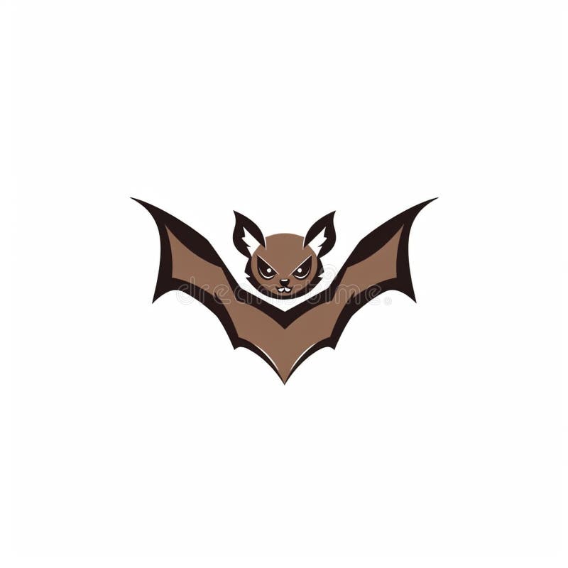 The Minimalist Bat Logo Vector Stock Illustration - Illustration of ...