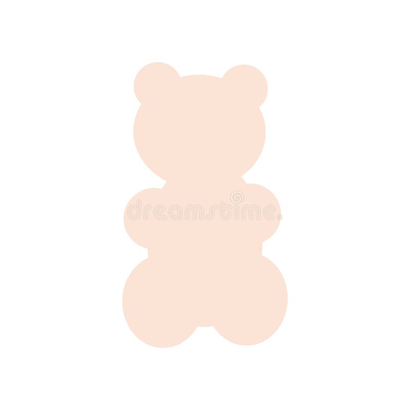 Vector Simple Bear on a White Background Stock Vector - Illustration of ...