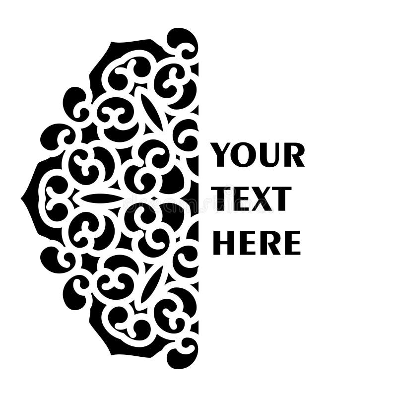 Half Mandala Simple Stock Illustrations – 125 Half Mandala Simple Stock ...