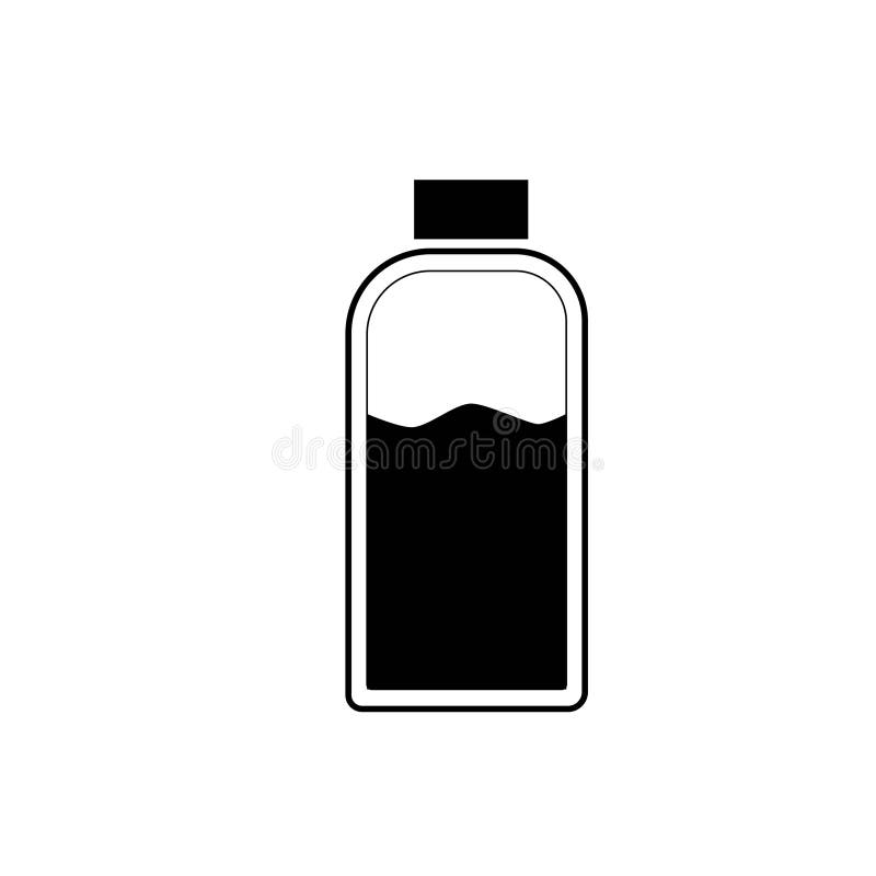 Vector of a Simple Bottle Image, Good for Logo Stock Vector ...