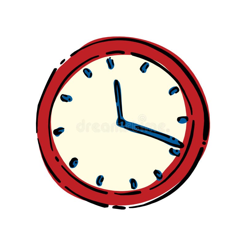 Red Digital Clock Cartoon Stock Illustrations – 397 Red Digital Clock ...