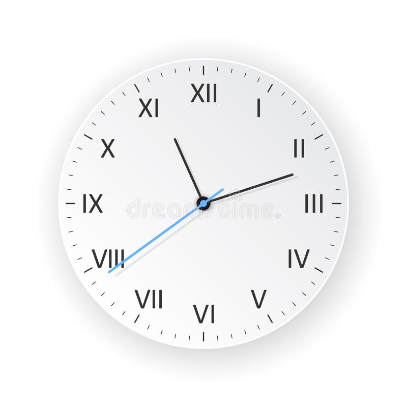 Vector simple clock stock vector. Illustration of deadline - 172101147