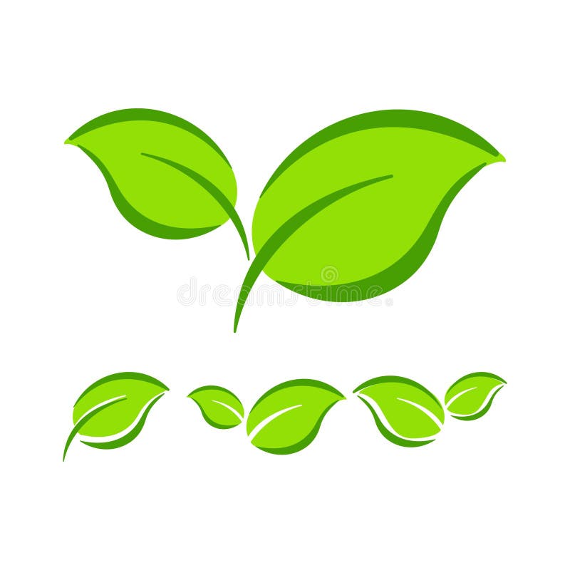 Vector Simple Del Estilo Del Elemento Del Paquete De Las Hojas ...