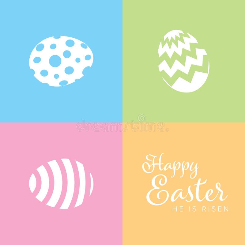 Vector simple easter card stock vector. Illustration of page - 138822835