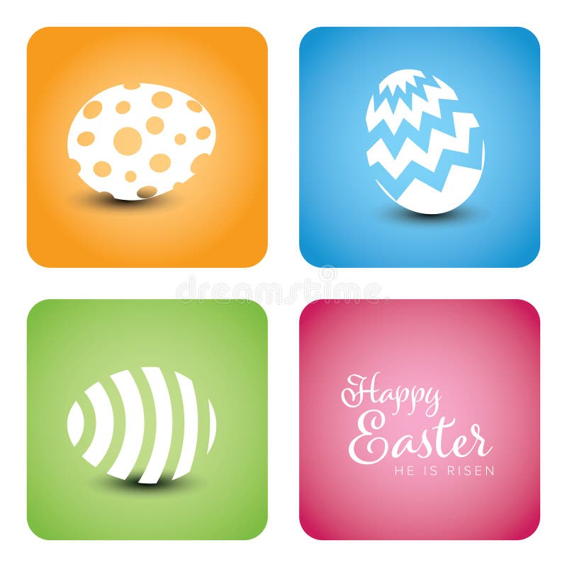 Vector simple easter card stock vector. Illustration of clipart - 139270331