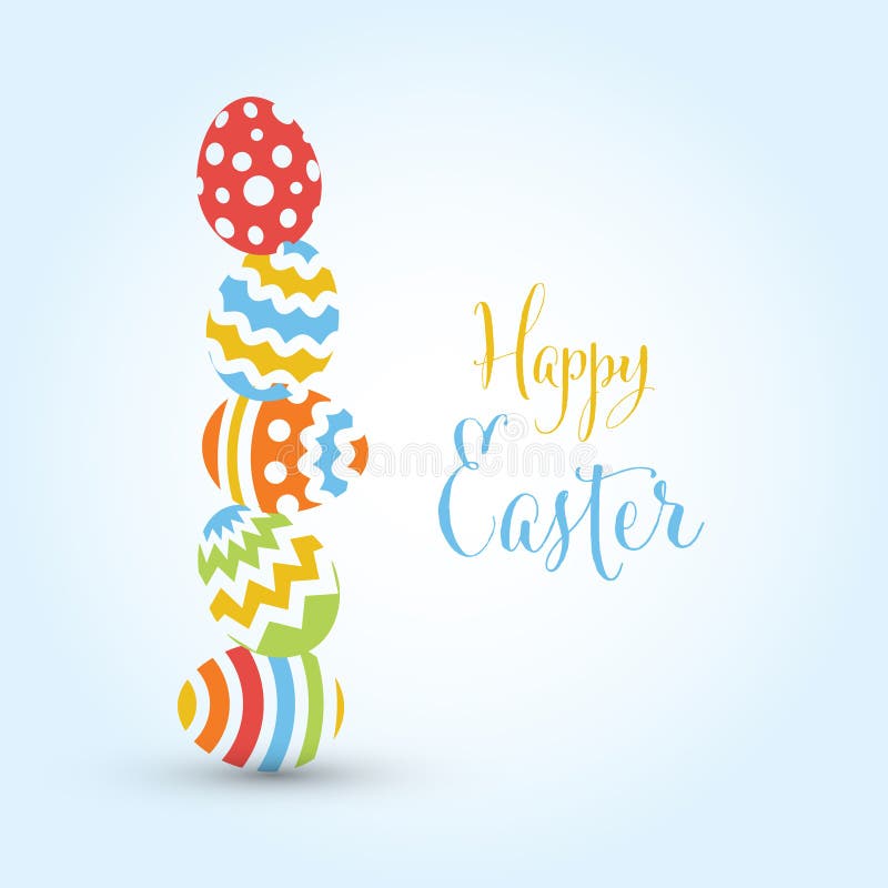 Vector simple easter card stock vector. Illustration of copy - 240440739