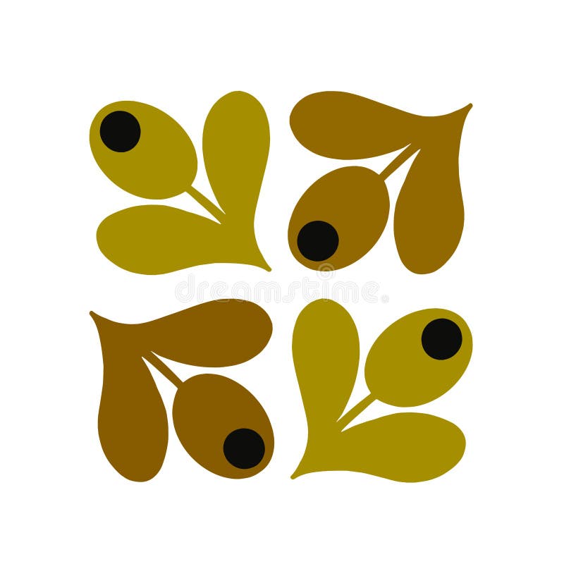 Vector Simple Flat Shape Olive Illustration Graphic Resource Stock ...