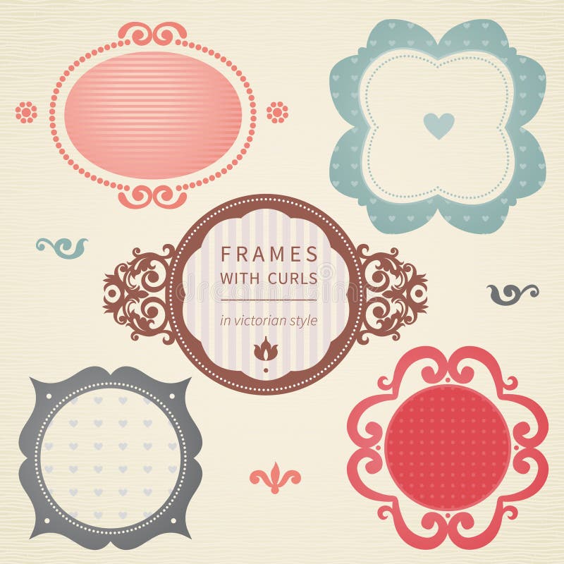 Vector Frame With Classical Ornament In Victorian Style Stock Vector Illustration Of Graphic