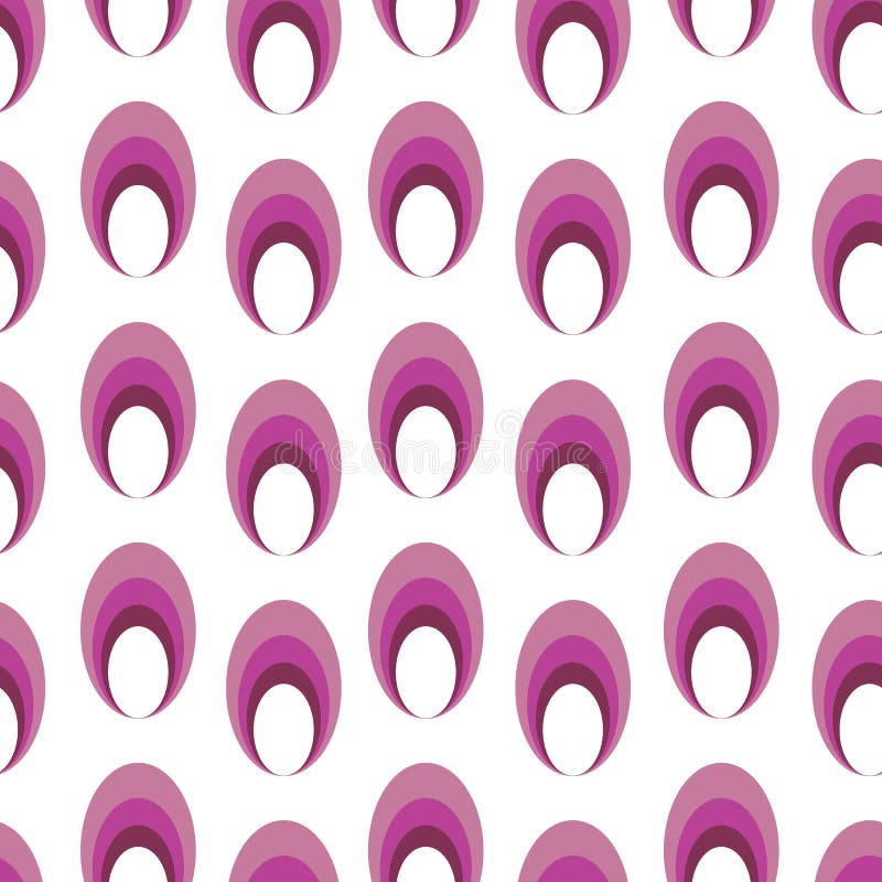 Vector Simple Geometrical Oval Shape Seamless Stock Vector ...