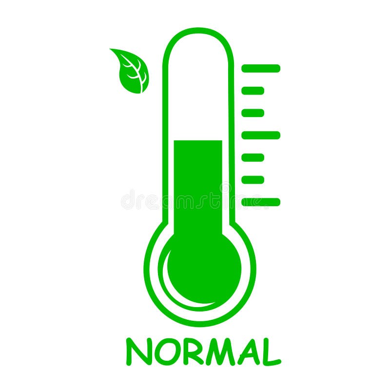 Simple Icon, Liquid Thermometer, Normal Stock Vector - Illustration of ...