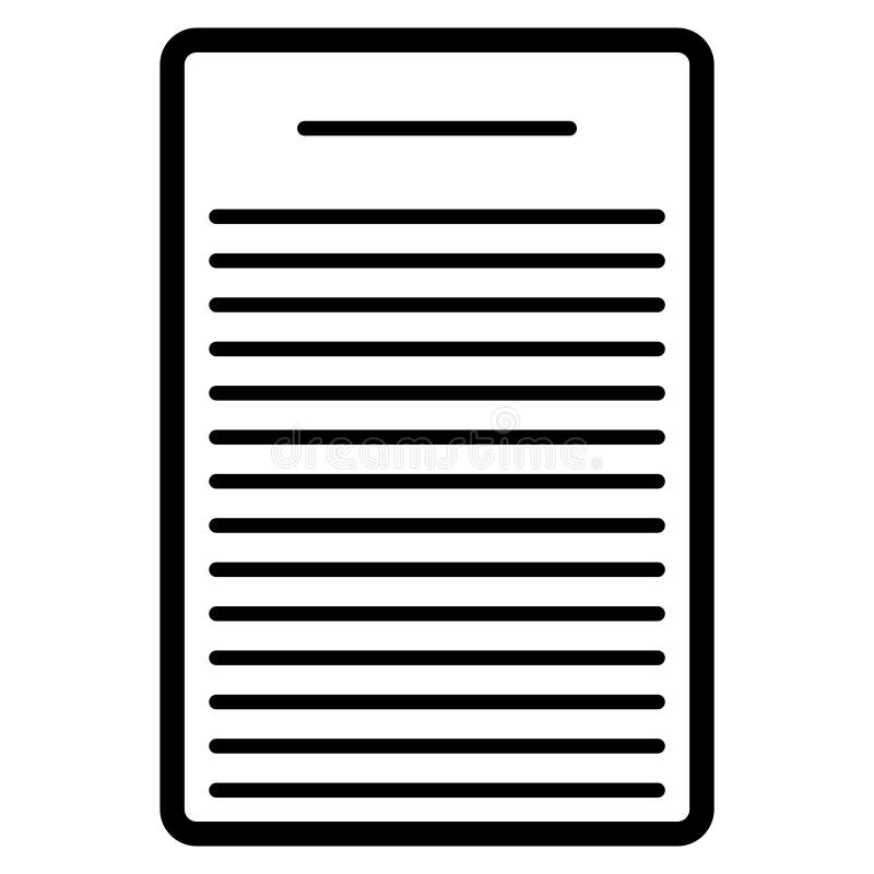 Vector Simple Icon of Paper Document. Modern Concept Design. Isolated ...