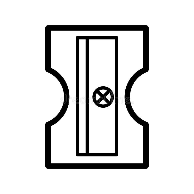 Vector Simple Icon of Sharpener. Stock Vector - Illustration of copy ...