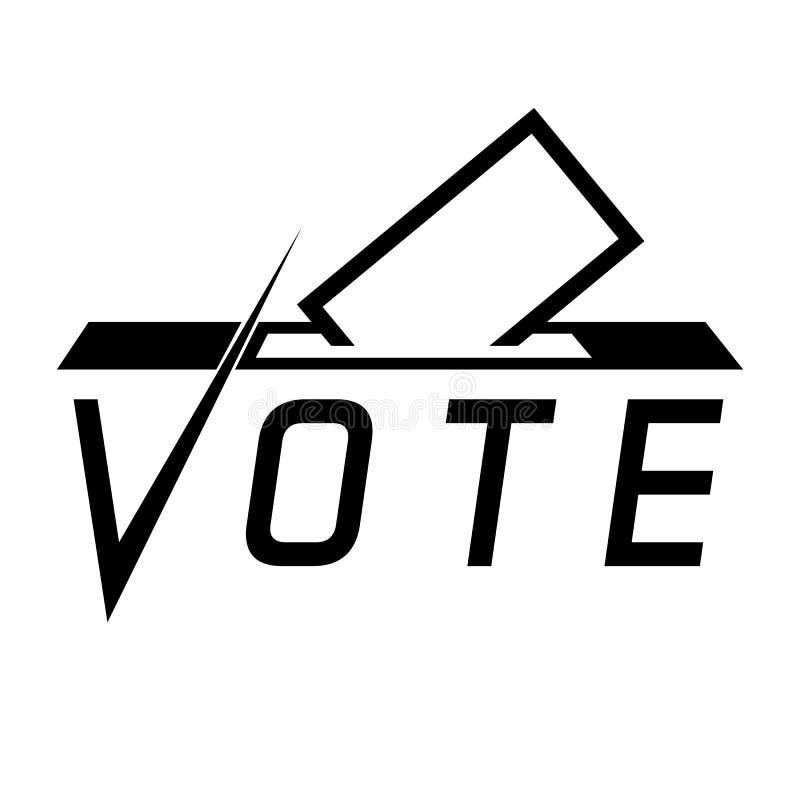 Simple Icon Vote, Isolated on White Stock Vector - Illustration of ...