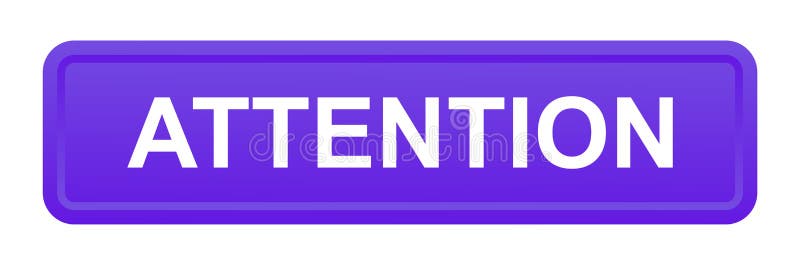 Attention Caution Warning Button Stock Vector - Illustration of ...