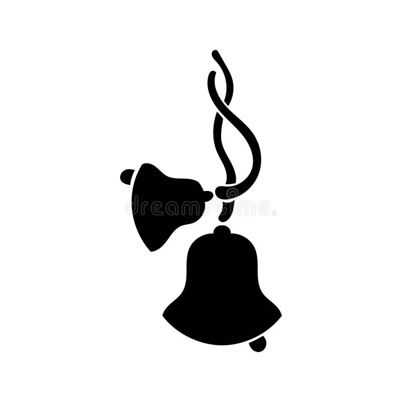 Vector of a Simple Image of Two Bells, Stock Vector - Illustration of ...