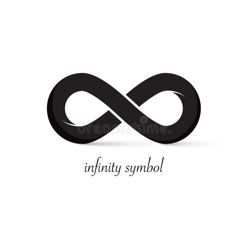 Simple Infinity Symbol in Modern and Geometric Style Stock Vector ...