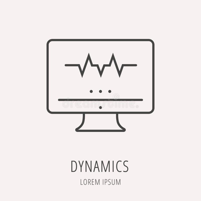 Vector Simple Logo Template Dynamics Stock Illustration - Illustration ...